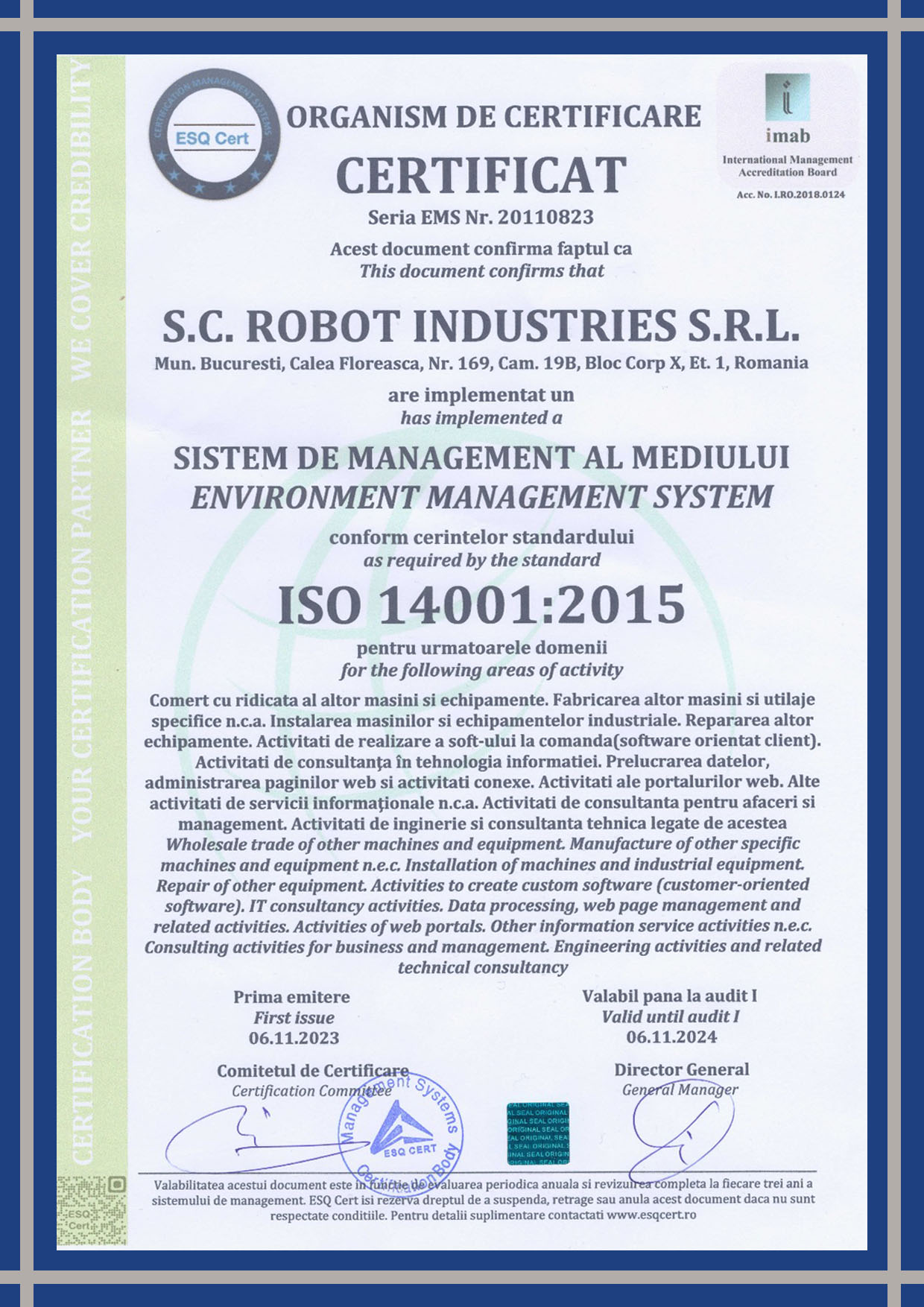 certification | robotindustries.com